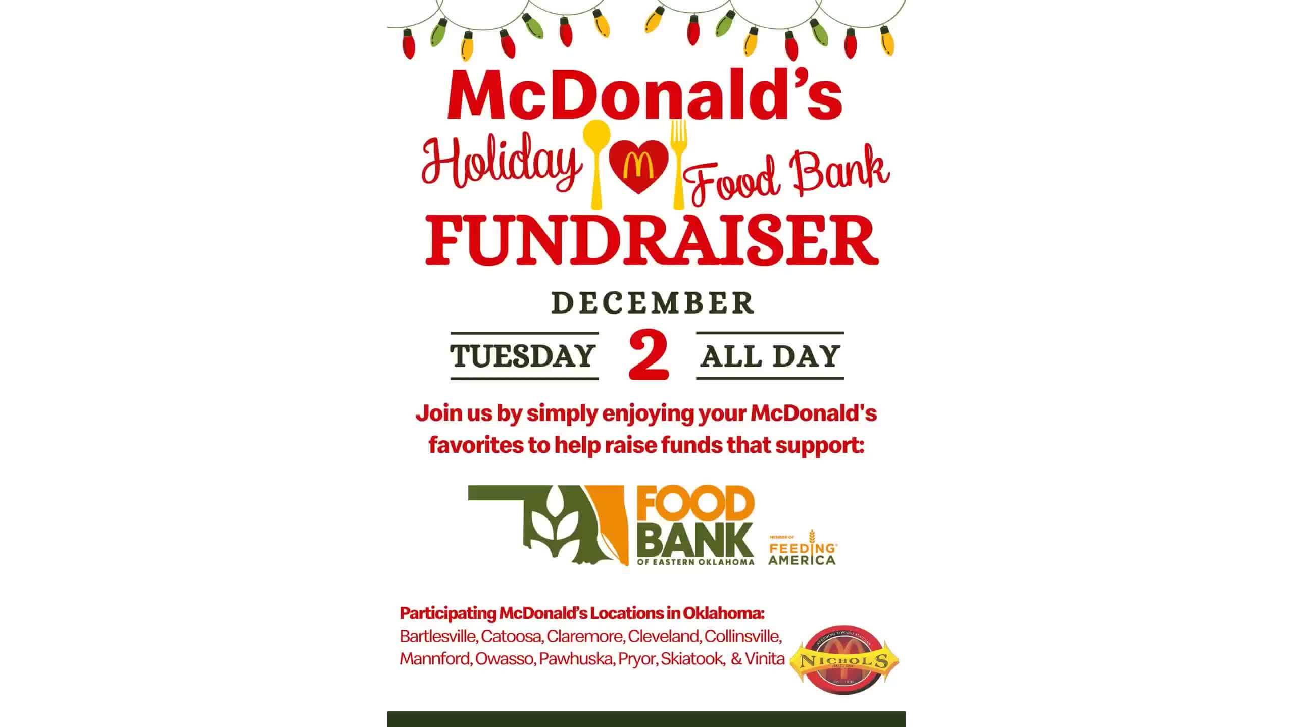 McDonald’s Launches One-Day Fundraising Drive to Support Eastern ...
