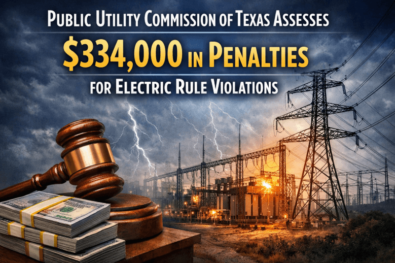 Public Utility Commission of Texas Assesses $334,000 in Penalties for ...